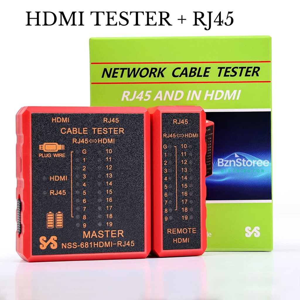 Jual CABLE TESTER RJ45 + HDMI / HDMI TESTER RJ45 / LAN TESTER / HDMI ...