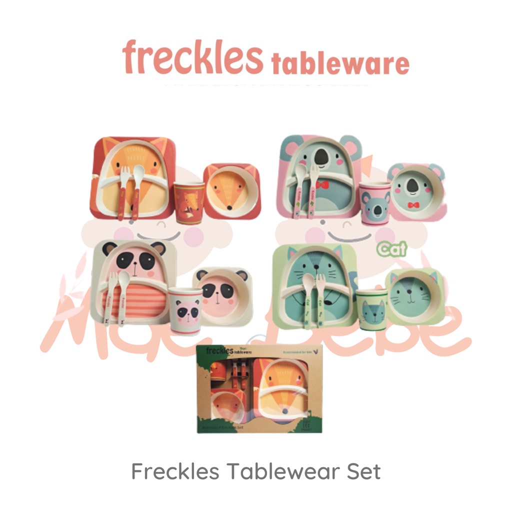 Jual Freckles Tableware Feeding Set Tempat Makan Anak Set | Shopee Indonesia