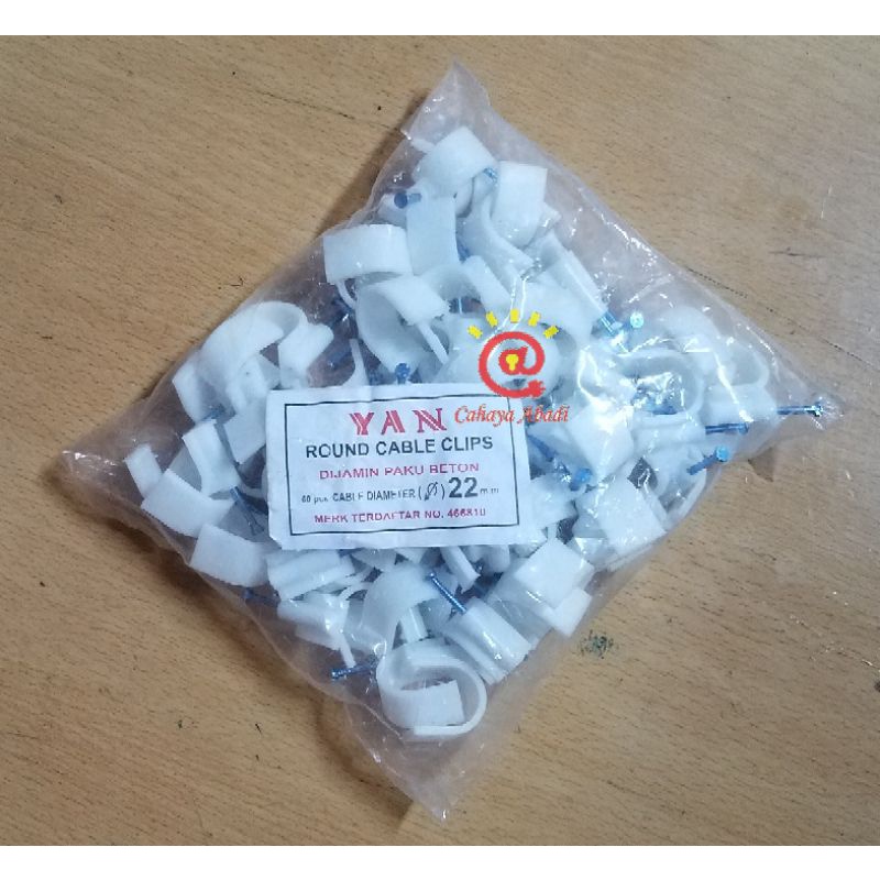 Jual Klem Kabel Listrik 22 mm / Paku Beton 22mm | Shopee Indonesia