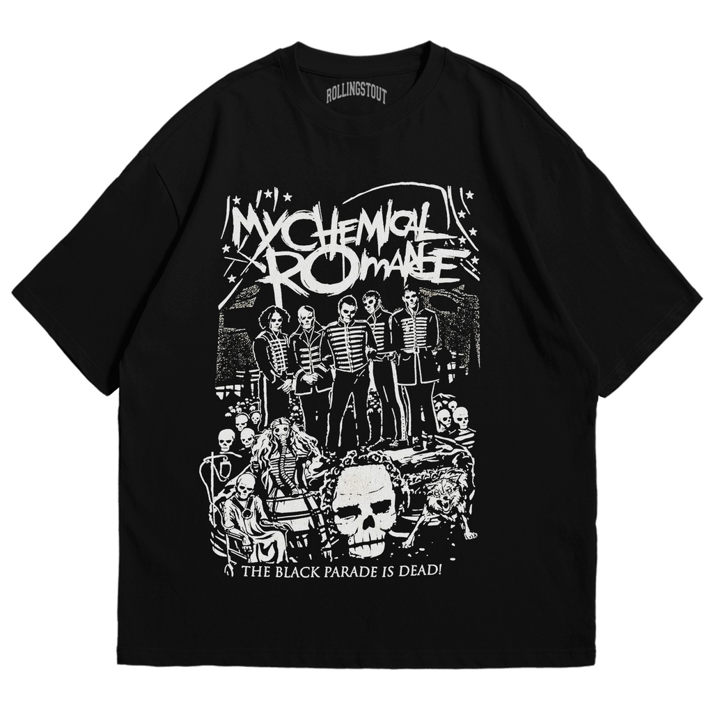 Jual Rollingstout - My Chemical Romance | KAOS BAND | BAJU MUSIK METAL ROCK | Shopee Indonesia