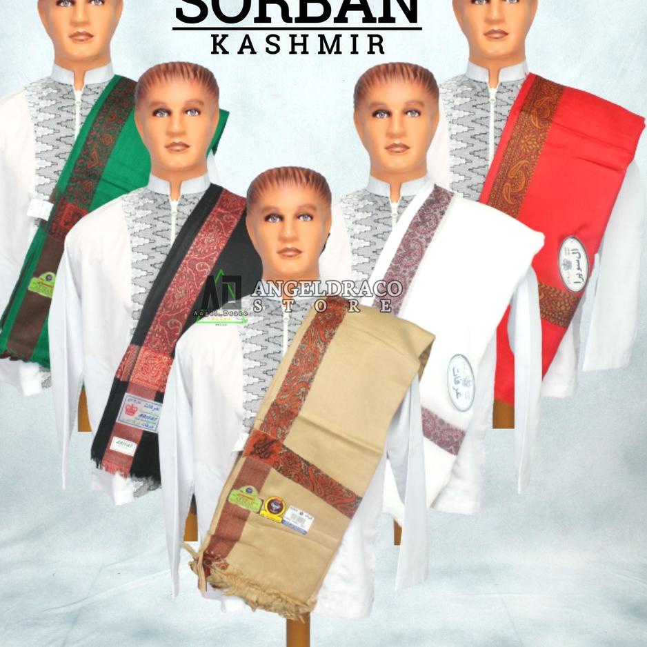Jual Sorban Kashmiri Panjang / Sorban Arifat / Sorban Kashmir / Sorban ...