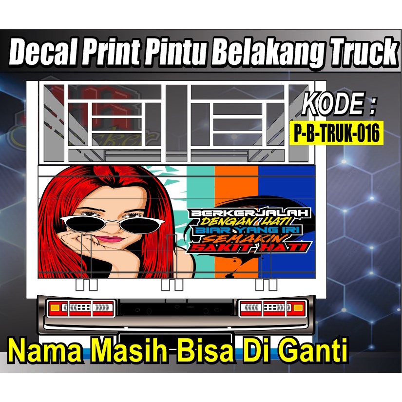 Jual stiker Decal Truck Keren Murah Berkualitas desain Terbaru Bisa ...