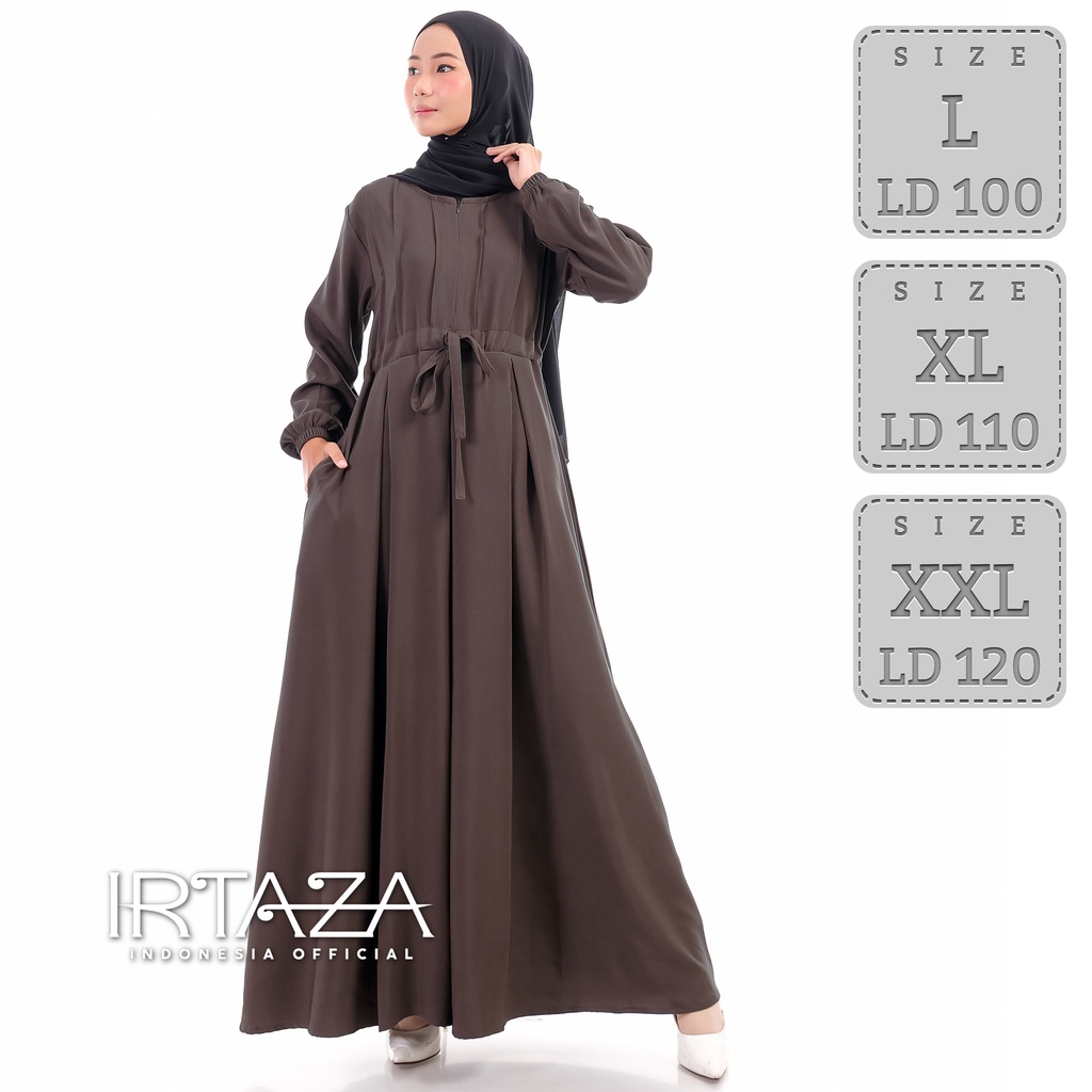 Jual Gamis Muslimah Dress Polos Melia Size L XL XXL Ready 16 Warna Mat ...