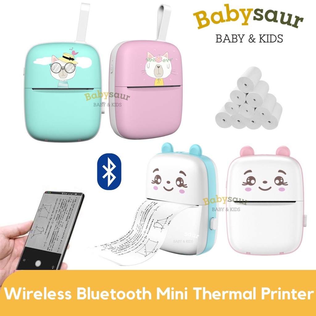 Jual Mini Pocket Portable Bluetooth Printer Thermal Mainan Cetak Foto ...