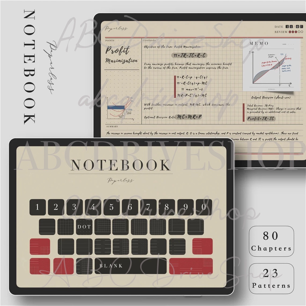Jual Digital Planner & Journal - Keyboard Style Notebook +Stickers ...