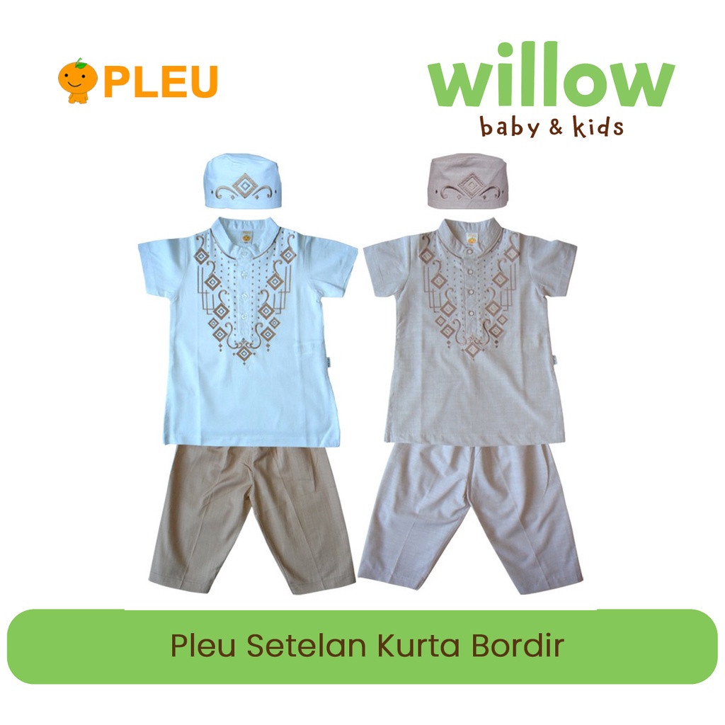 Jual Baju Koko Anak - Pleu Set Kurta Bordir | Shopee Indonesia