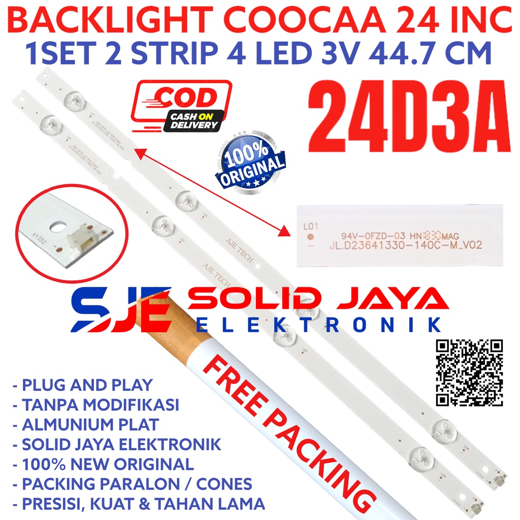 Jual BACKLIGHT TV LED COOCAA 24 INC 24D3A 24D3 A 24D 3A LAMPU BL COCA COKA KOCA KOKA 24INCH ...