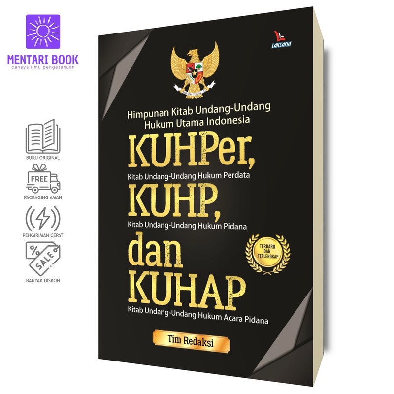 Jual Himpunan Kitab Undang-Undang Hukum Utama Indonesia KUHPer, KUHP, dan KUHAP | Tim Redaksi ...