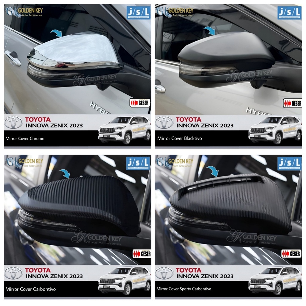 Jual JSL Cover Spion Innova Zenix 2023 Mirror Cover Colour By Request ...