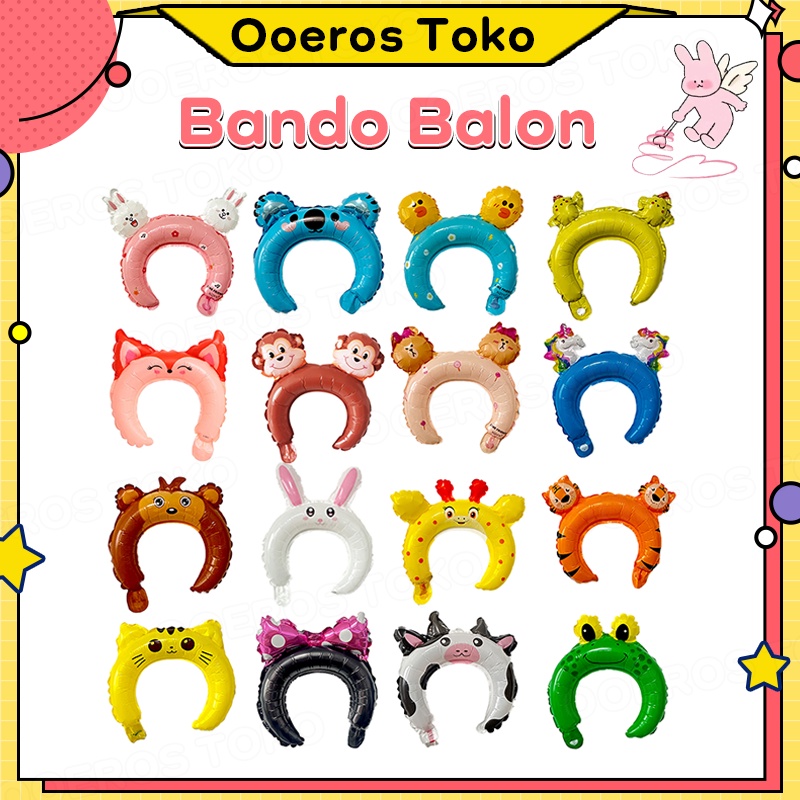 Jual Ready Balon Bando Foil / Balon Bando Karakter Binatang / Animal ...