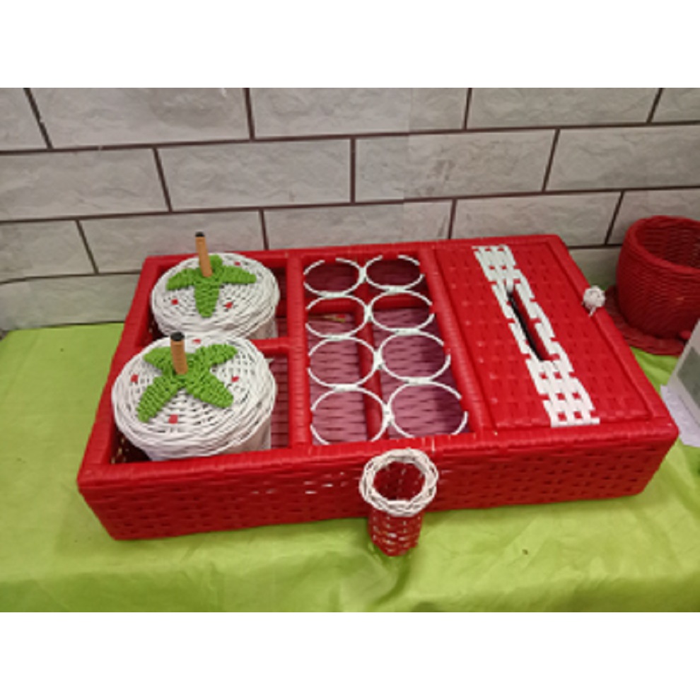Jual FULL SET TEMPAT TISU DAN AKUA GELAS TEMPAT TOPLES PERMEN COKLAT ...