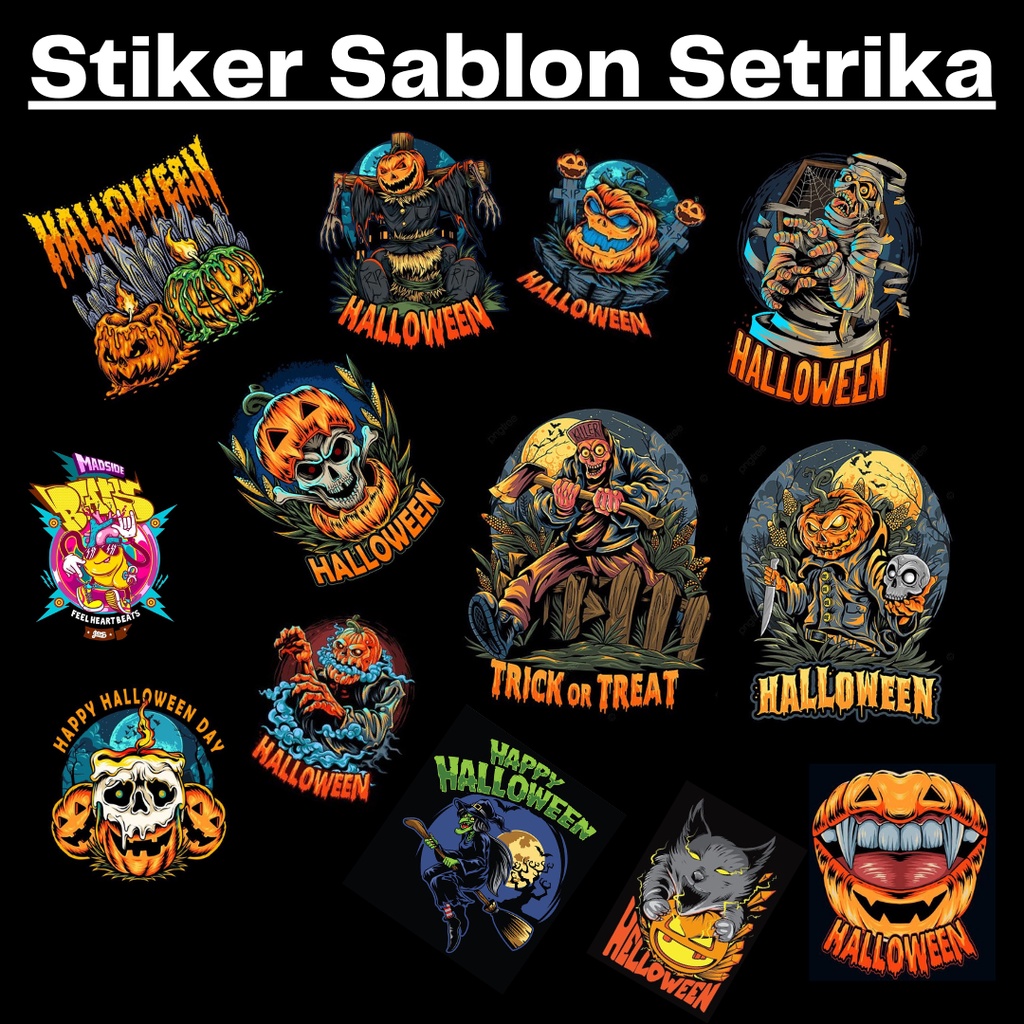 Jual STIKER BAJU SETRIKA STIKER SABLON STICKER HALLOWEEN Semua jenis ...