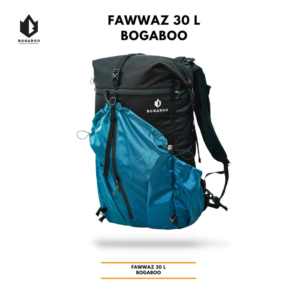 Jual BOGABOO FAWWAZ BACKPACK ULTRALIGHT Frameless 30 L Waterproof - Tas Ultralight Gunung - Tas ...