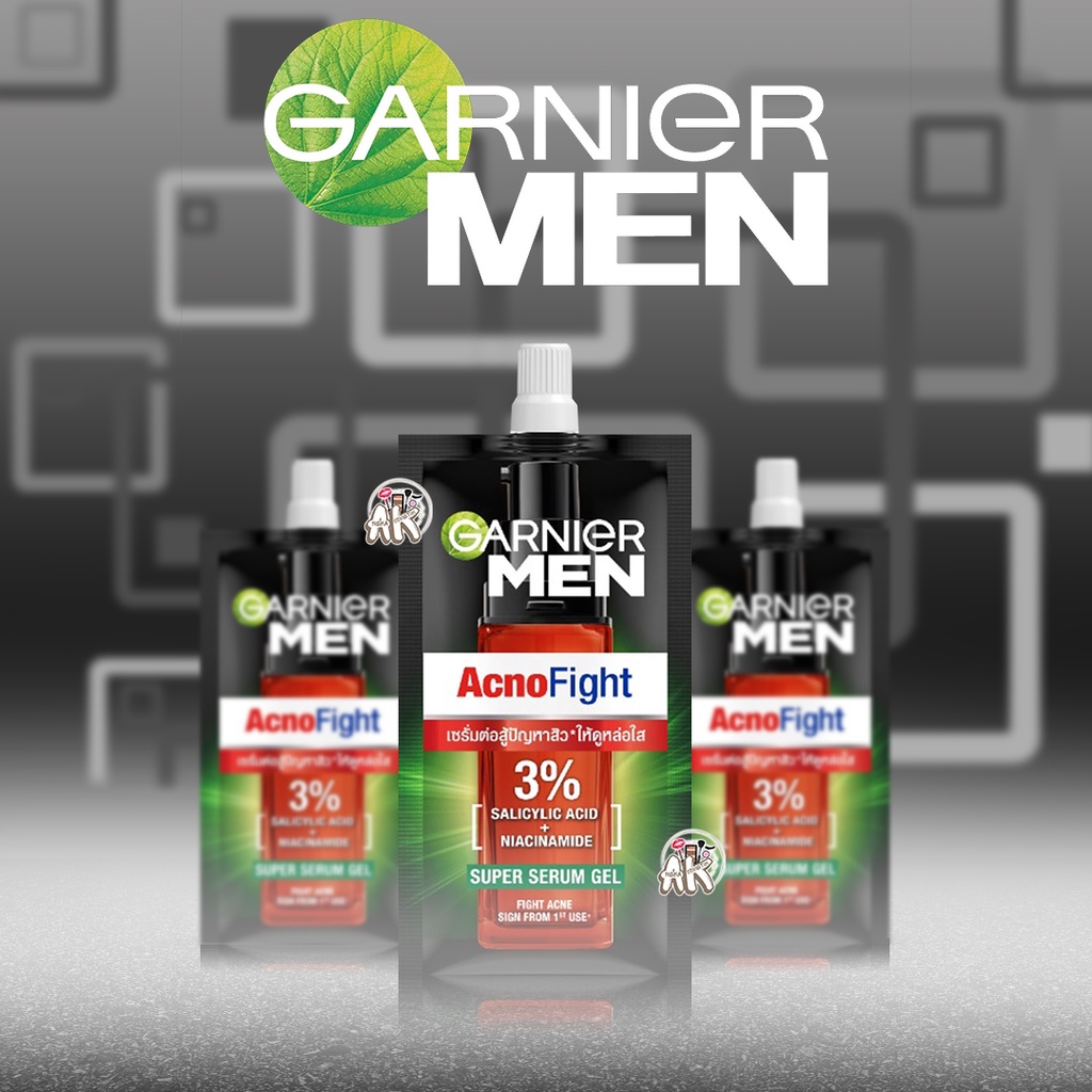 Jual GARNIER MEN SERIES ACNO FIGHT SUPER SERUM GEL 7ML ( SACHET ...