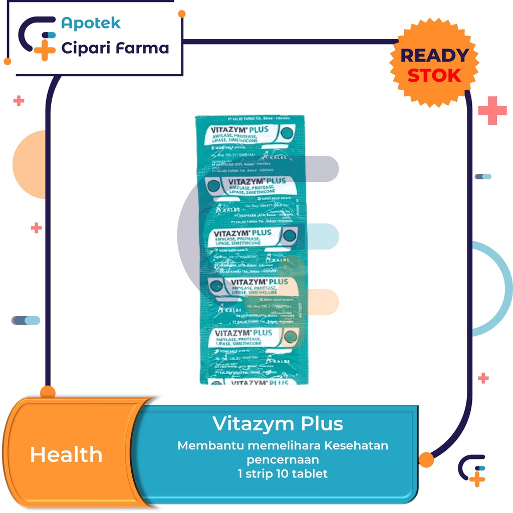 Jual Vitazym Plus Obat Enzim Untuk Pencernaan | Perut Kembung | NyerI ...