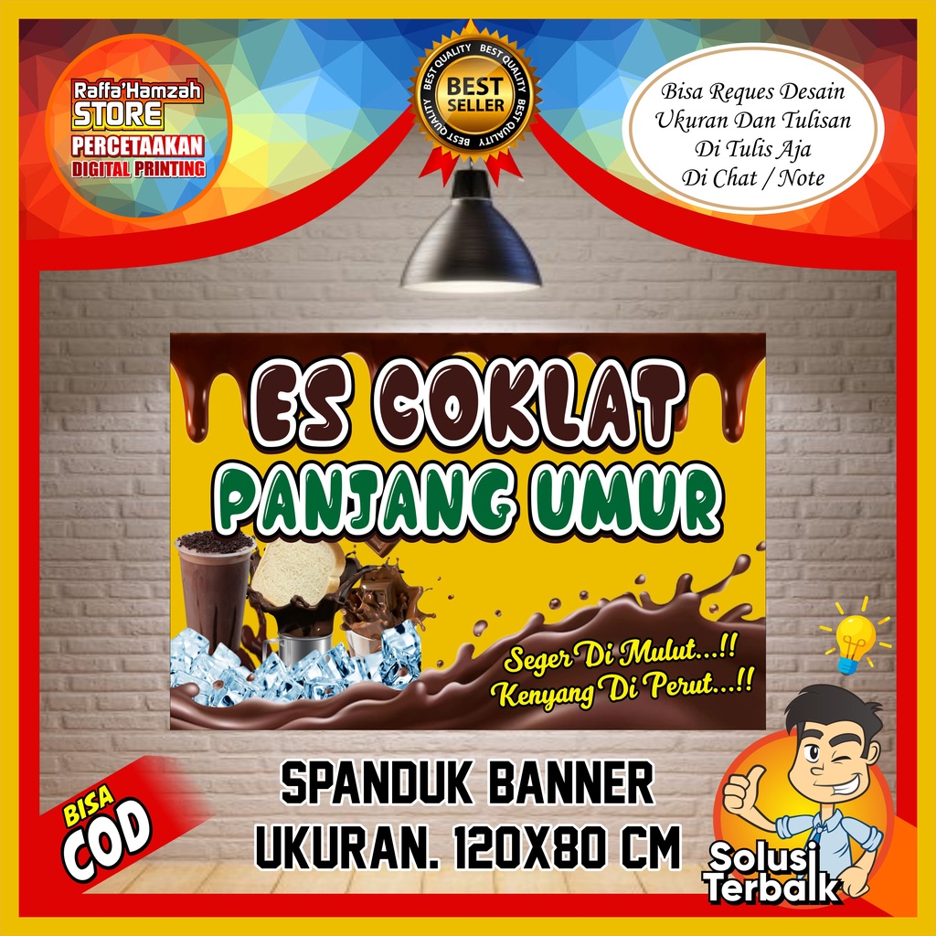 Jual SPANDUK BANNER ES COKLAT SPANDUK ES COKLAT PANJANG UMUR VIRAL ...