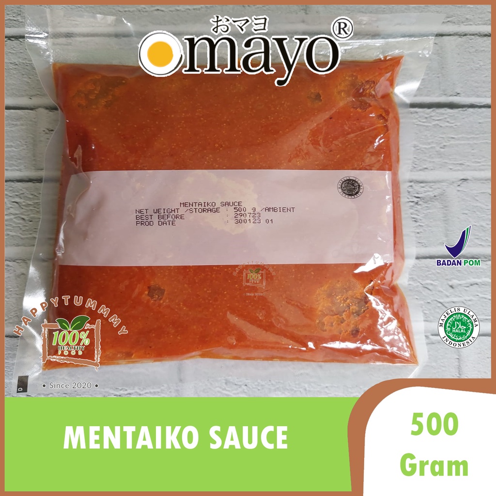 Jual HPT - OMAYO MENTAIKO Sauce 500 g Halal / Saus Mentai Rice/ Saus ...