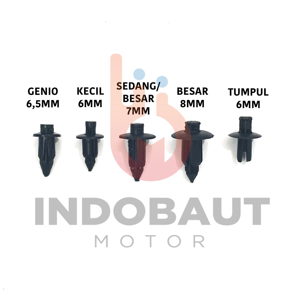 Jual Baut Klip Kancing Body Rivet Plastik Nmax PCX Vario CBR Genio ...