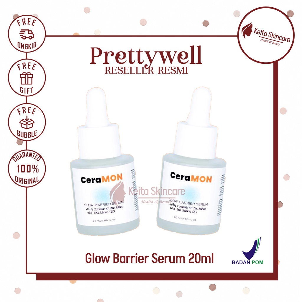 Jual Prettywell Ceramon Glow Barier Serum 20ml | Shopee Indonesia