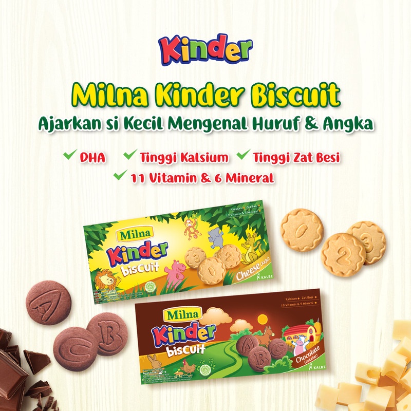 Jual MILNA Kinder Biskuit / MILNA Kinder Biscuit / Camilan Sehat Anak 1 ...