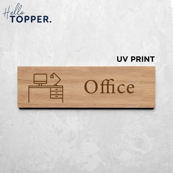 Jual Murah Signage Office Kantor Sign Board UV Print Kayu - Kyoto Style ...