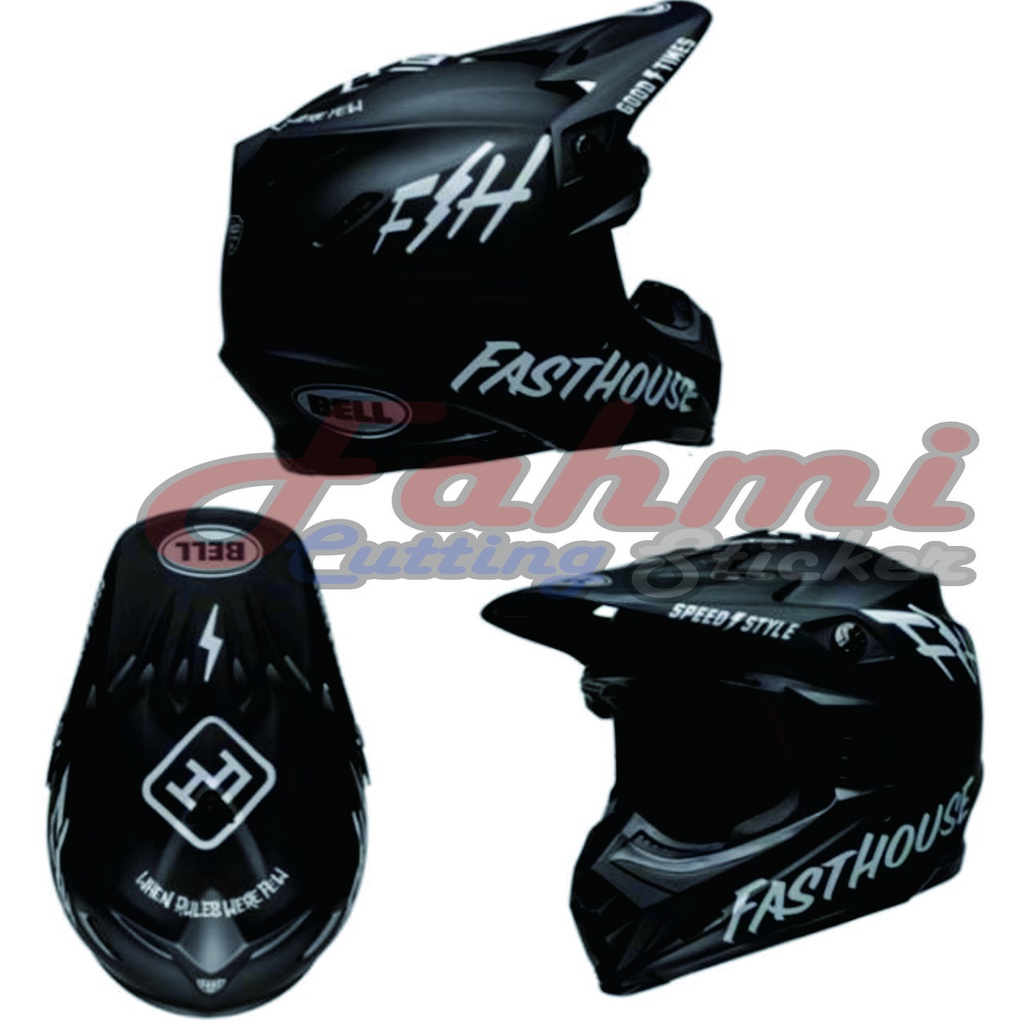Jual STICKER HELMET BELL FASTHOUSE.CUTTING BAHAN ORACAL | Shopee Indonesia