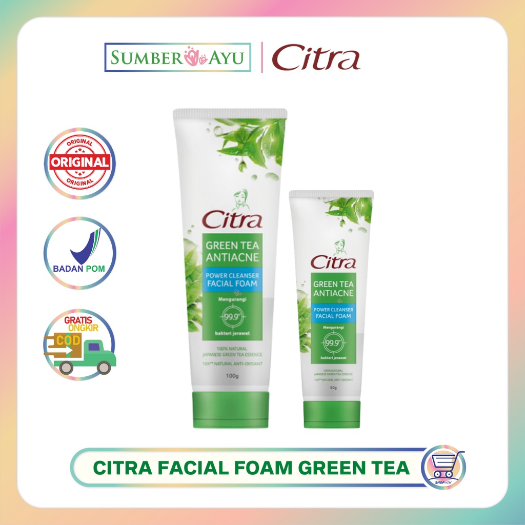 Jual CITRA GREEN TEA FACIAL FOAM | Shopee Indonesia
