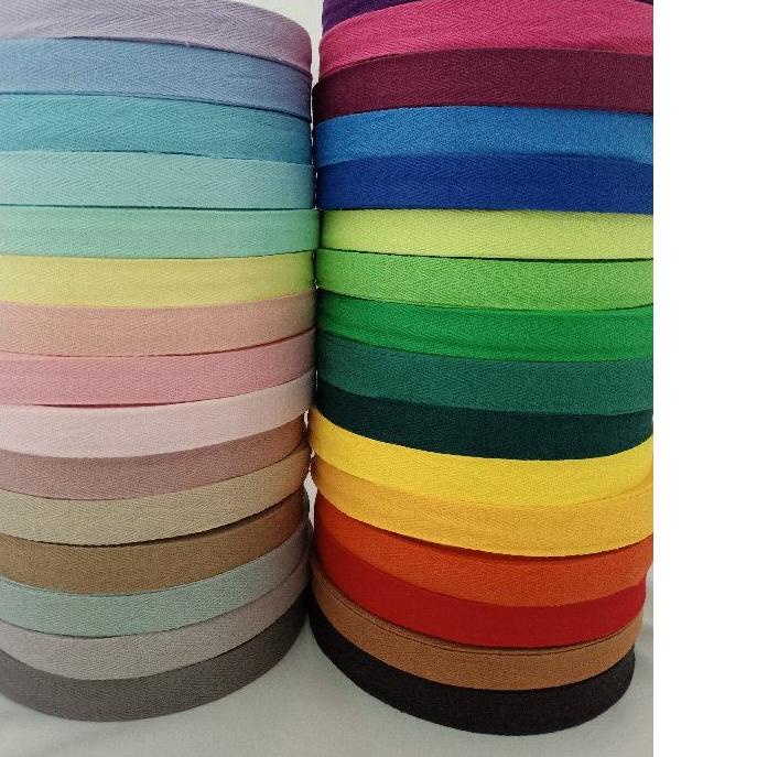 Jual ۝ Colorful Bisban Katun/Twill Tape 2cm (Roll 50yards) ☼ | Shopee ...