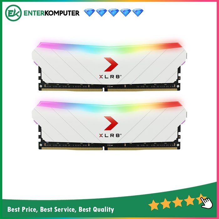 Jual PNY XLR8 Gaming EPIC-X RGB White DDR4 PC25600 3200MHz 16GB (2x8GB) | Shopee Indonesia