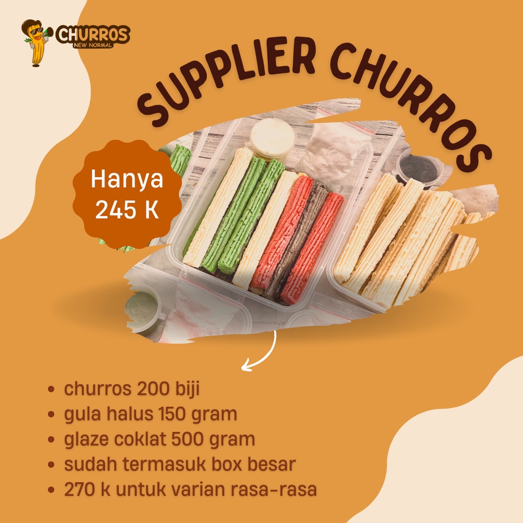 Jual Paket Ide Jualan Churros menu tambahan cafe churros curos murah ...