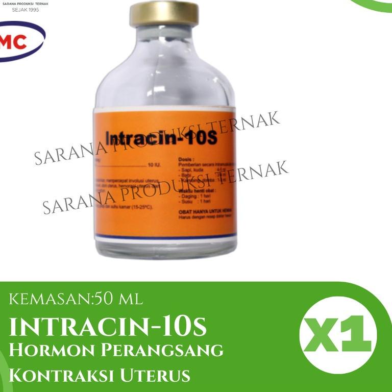 Jual INTRACIN 10S 50 ML HORMON PENAMBAH KONTRAKSI USUS SAPI KAMBING CAT ...