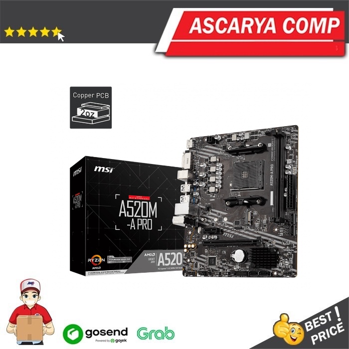 Jual MSI A520M-A PRO SOCKET AM4 | Shopee Indonesia