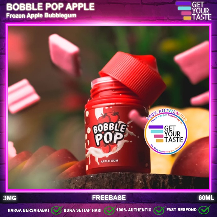Jual Liquid Mantul Series Bobble Pop Apple Gum 60ML By Puff | Shopee ...