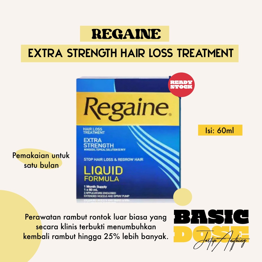 Jual [READY] Regaine Extra Strength Hair Loss Treatment Solution, 60ml ...