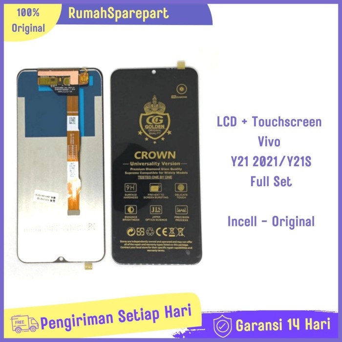 Jual LCD + Touchscreen Vivo Y21 2021 / Y21S Ori FullSet | Shopee Indonesia