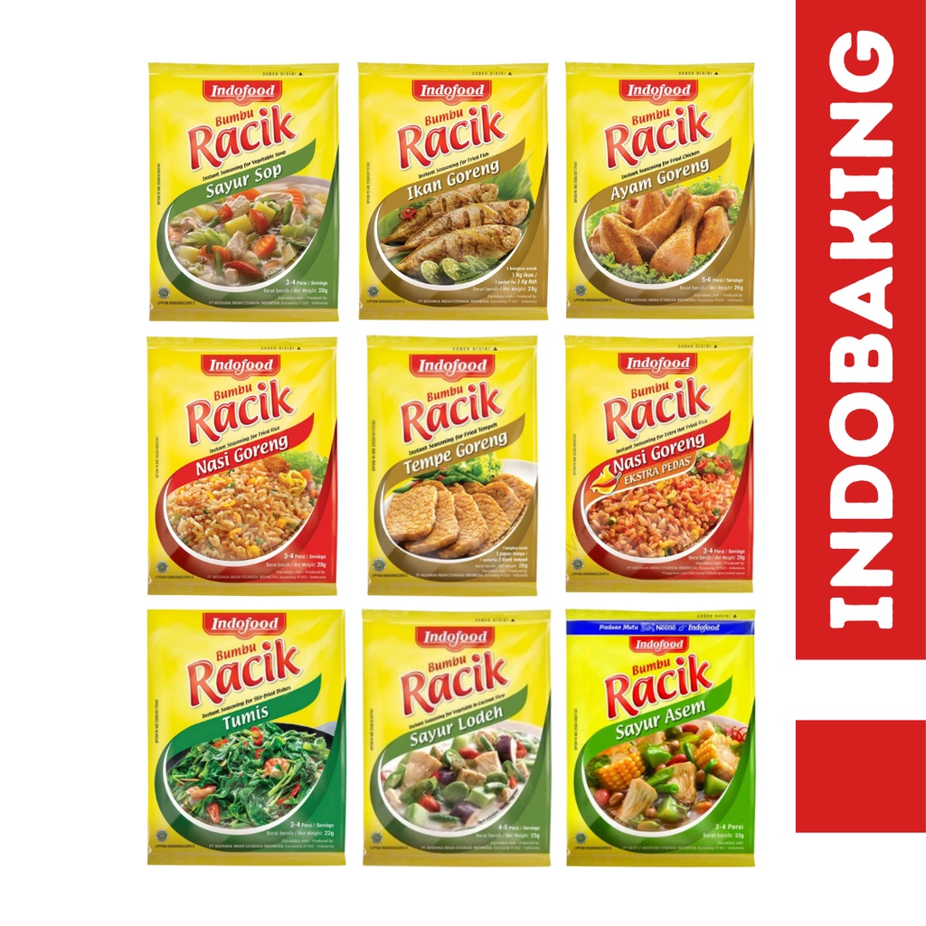 Jual Indofood Bumbu Racik Masakan Instan | Shopee Indonesia