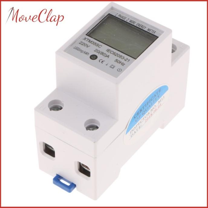 Jual Single Phase Din-Rail Type Kilowatt Hour Kwh Meter 220V | Shopee ...