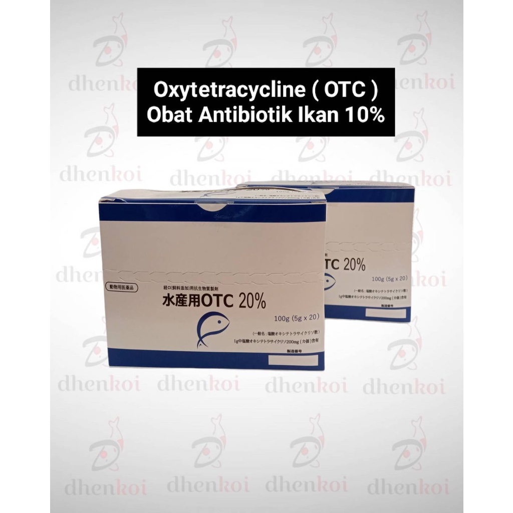 Jual Obat Antibiotik Ikan Oxytetracyclin OTC - 5 gram - 10%, 1 box (20 ...