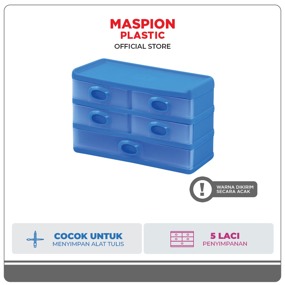 Jual Maspion Laci Mini Container Plastik - Beauty Box 305 (3 Susun ...