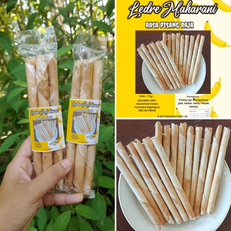Jual Ledre Maharani Rasa pisang Raja(paket incip)/Oleh2 khas bojonegoro ...