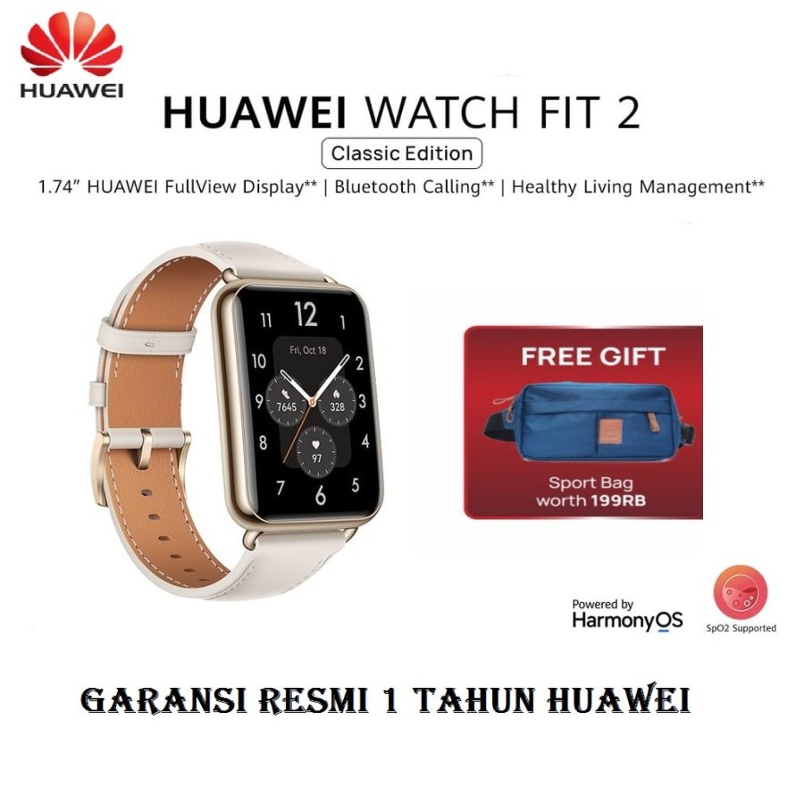 Jual huawei watch fit 2 classic & active GARANSI RESMI 1 TAHUN | Shopee ...