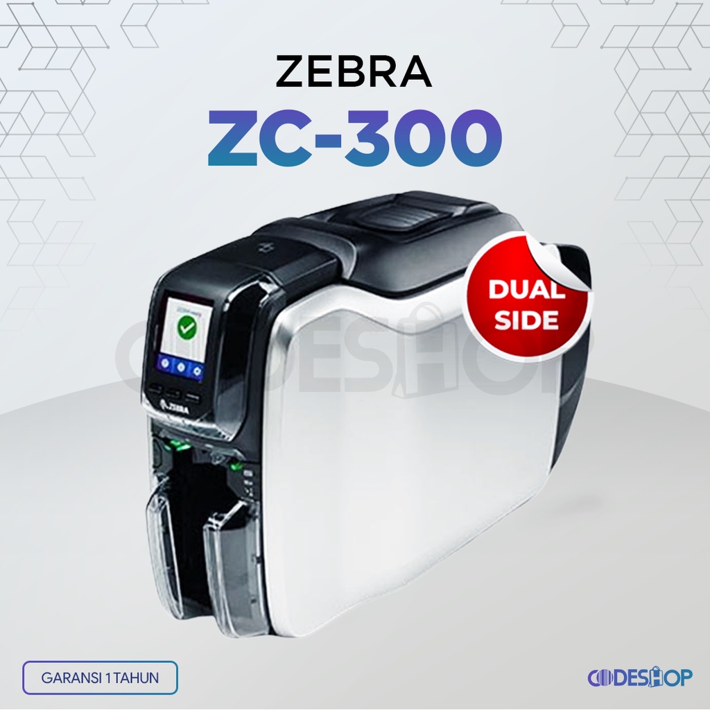 Jual Zebra ZC300 Printer Cetak Kartu Dua Sisi - Dual SIde ID Card Printer | Shopee Indonesia