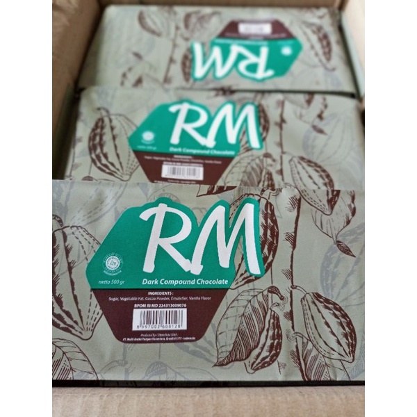Jual Coklat batangan RM 500gr / Dark Compound Chocolate / Cokelat ...