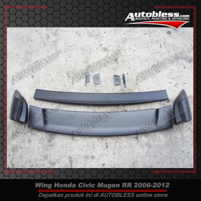 Jual Wing Spoiler Honda Civic Mugen RR Civic FD 2006-2012 FRP | Shopee ...