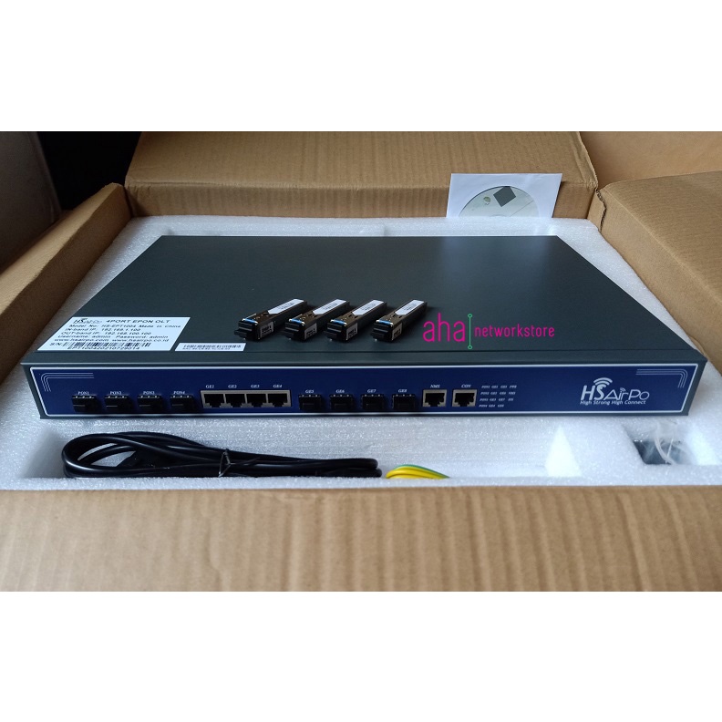 Jual OLT 4PON HSairPo EPT1004 L3 EPON OLT HSairPo EPT1004 with 4SFP ...