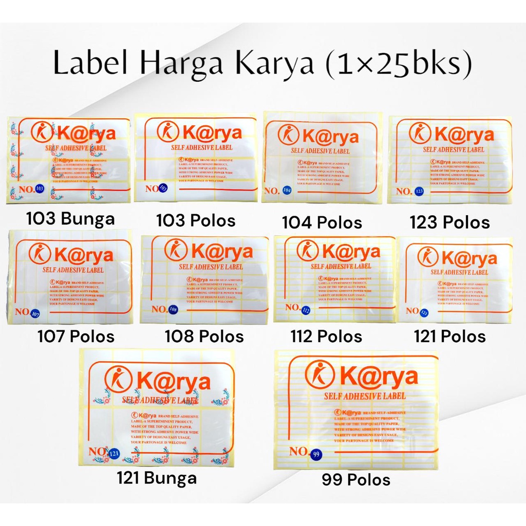 Jual Stiker Label Harga Karya / Label undangan | Shopee Indonesia