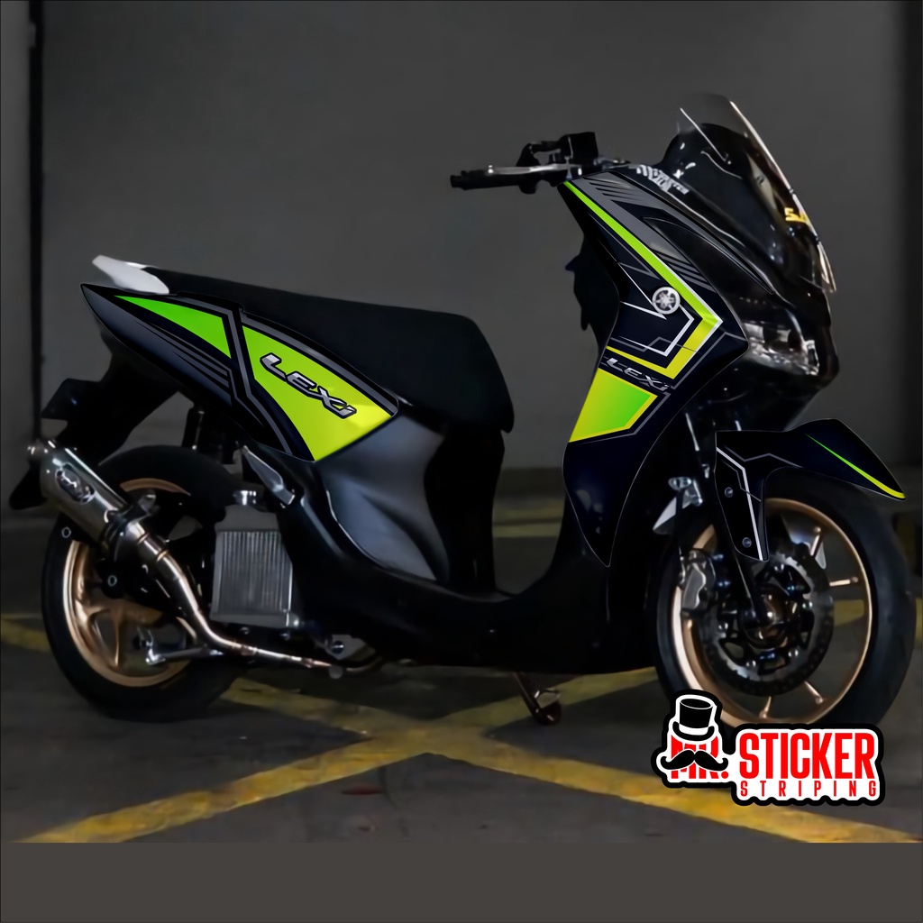 Jual decal yamaha lexi 125 full body costum sticker free design motif ...
