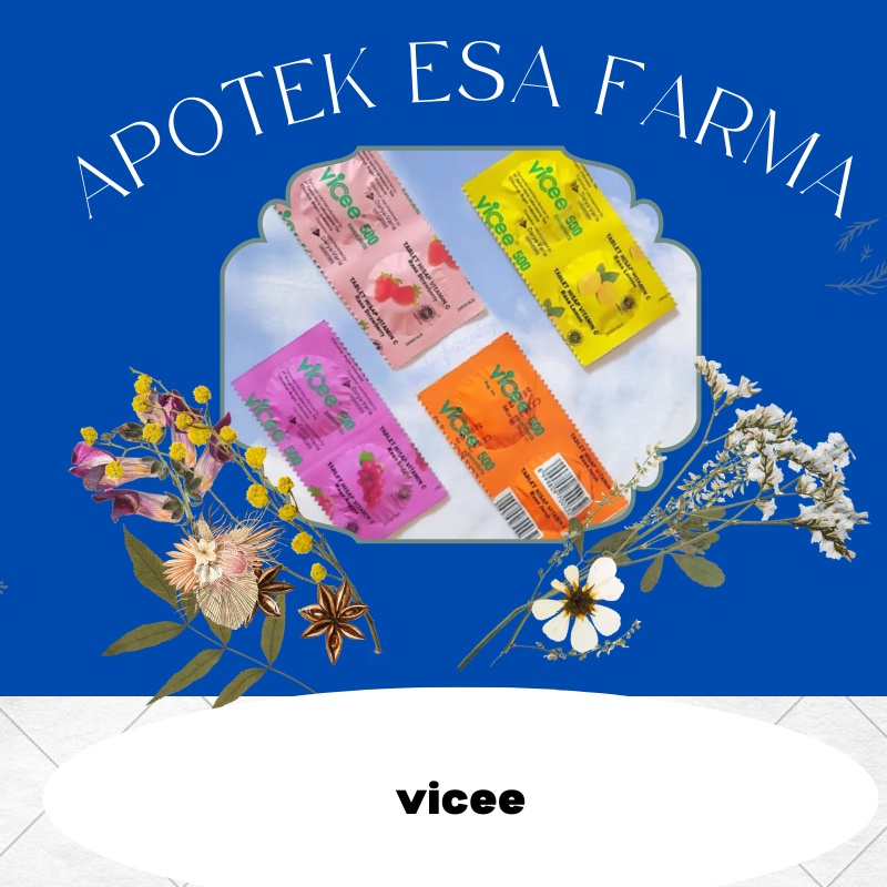 Jual Vicee 500 Tablet Hisap Vitamin C 10 Strip @Strip isi 2 tablet ...
