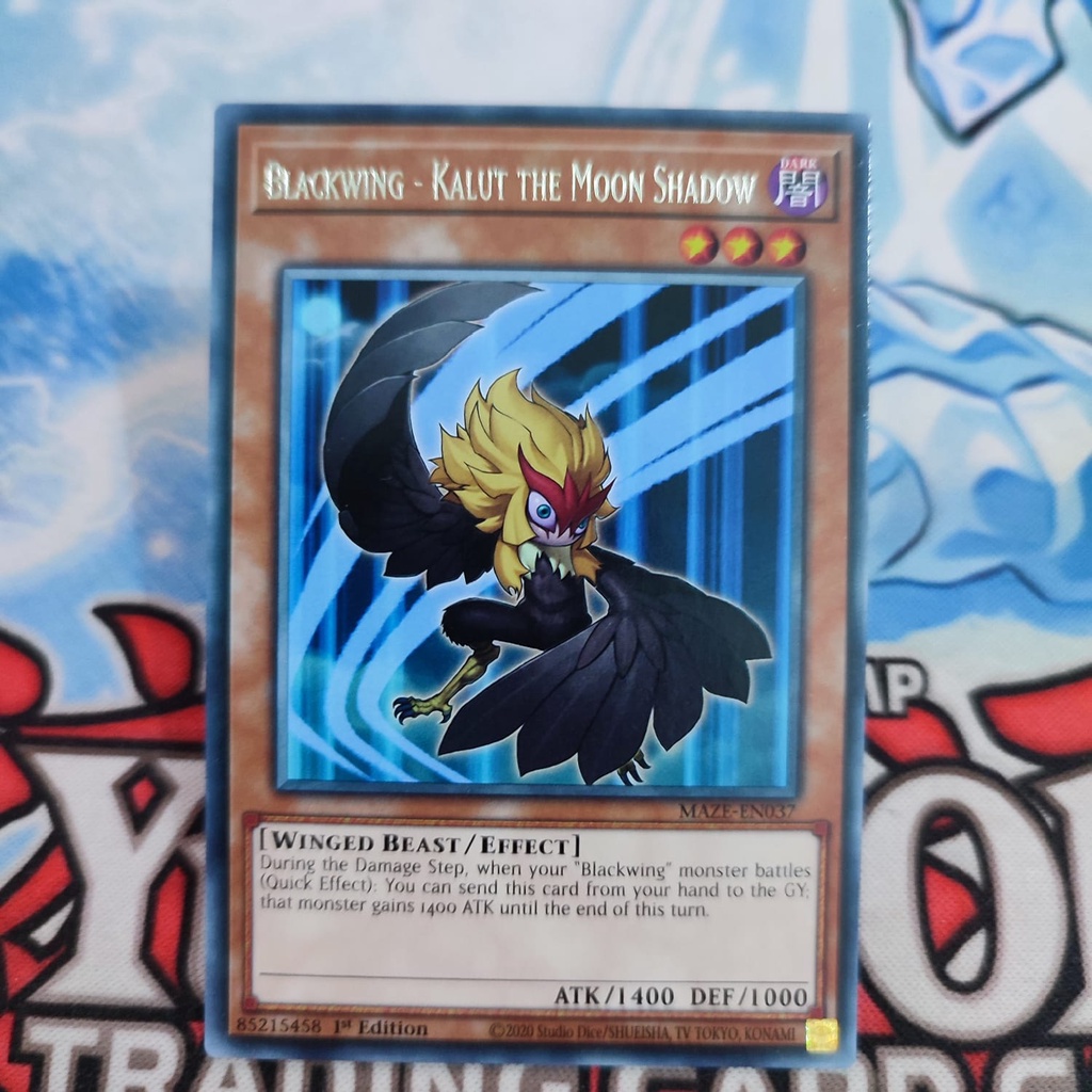 Jual yugioh blackwing kalut the moon shadow MAZE rare 1st original | Shopee Indonesia