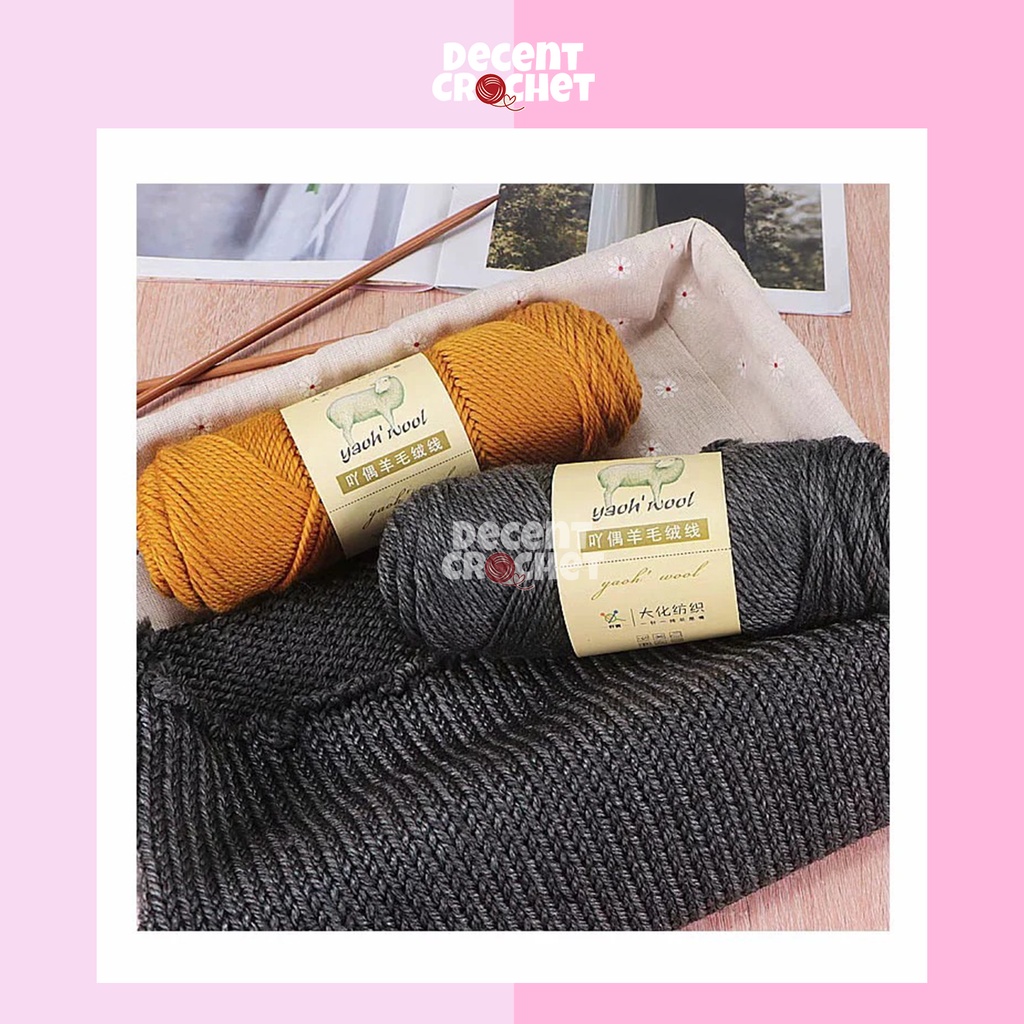 Jual Decent Crochet - Benang Rajut Wool Premium - Danilla | Shopee ...
